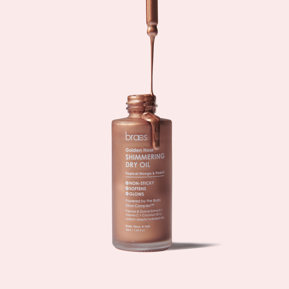 Golden Hour Shimmering Dry Oil – Braes
